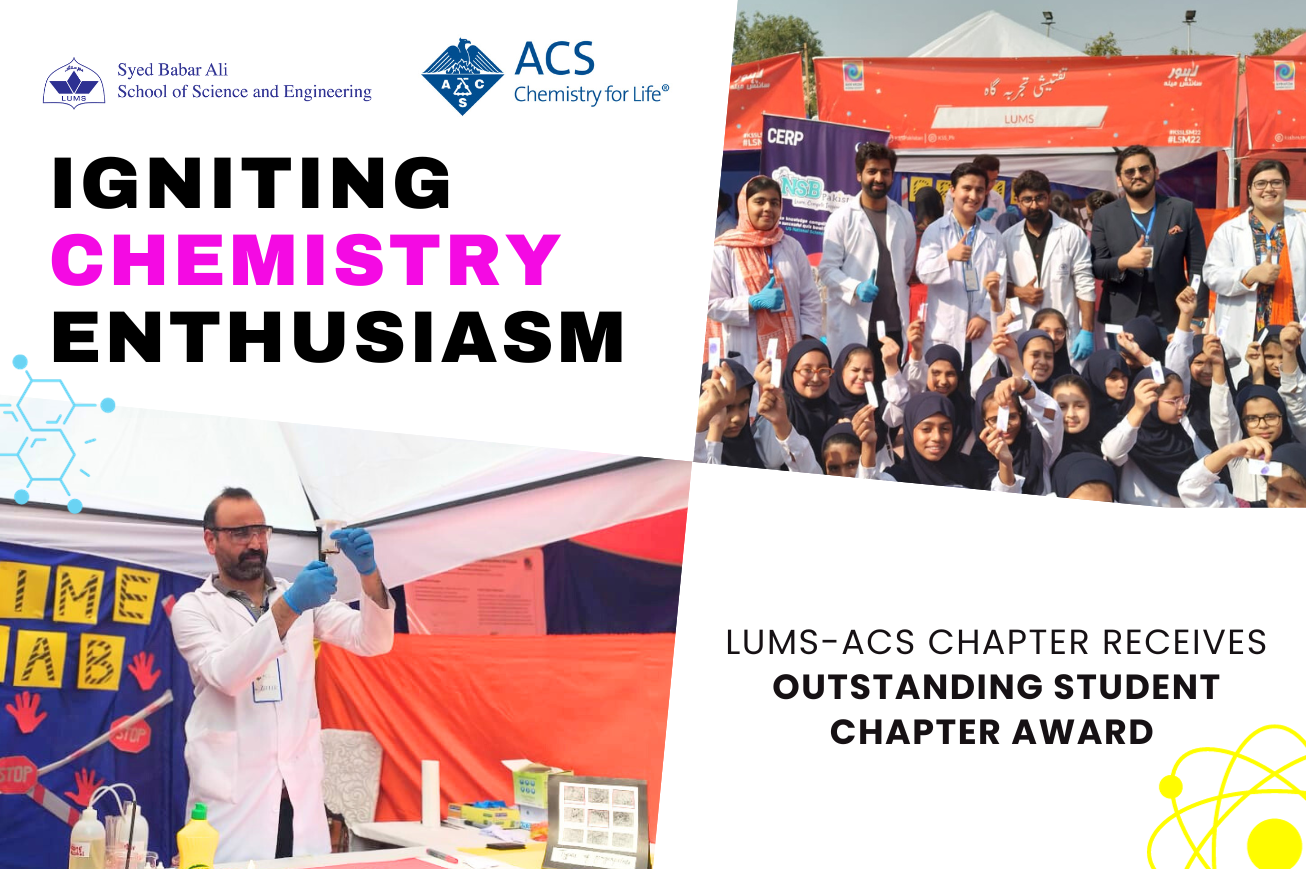 Igniting Chemistry Enthusiasm, LUMS-ACS Chapter Receives Outstanding Student Chapter Award | SBASSE